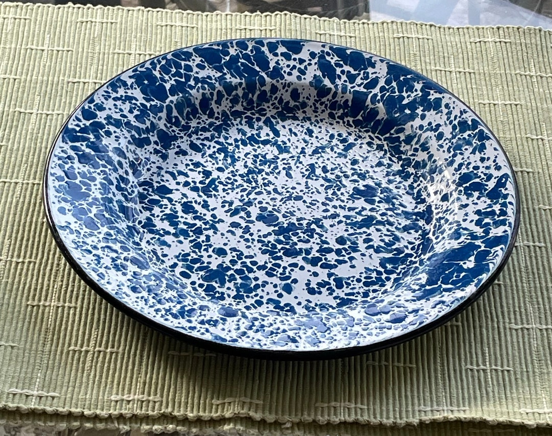 Vintage Blue & White Swirl Enamelware Graniteware Bowls/ - Etsy