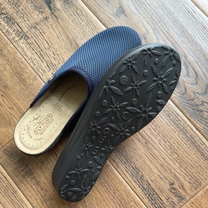 Fly Flot Mules Blue Mesh Clogs Leather Anti Shock Anatomic Slipons ...