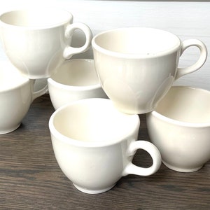 Set of 12 Crate & Barrel White Maison Tea/coffee Cups and Set of 12 Crate & Barrel White Maison Tea/coffee Cups and