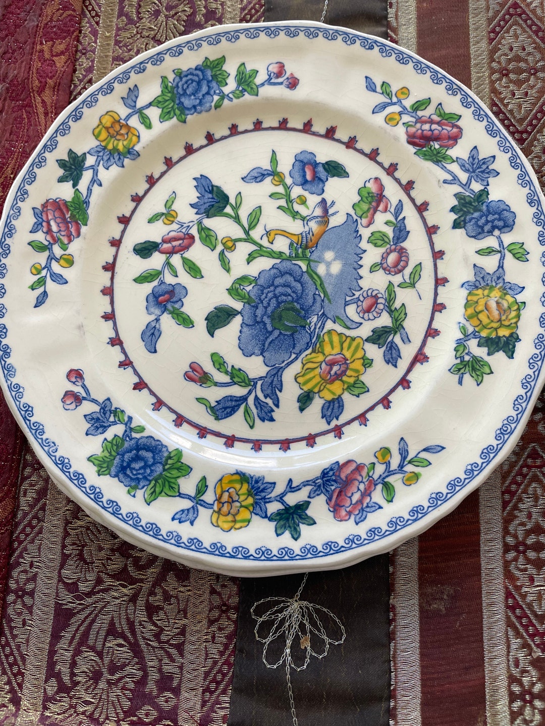 Vintage 1930,s Plantation Colonial Mason,s Itonstone Salad Plates Set ...