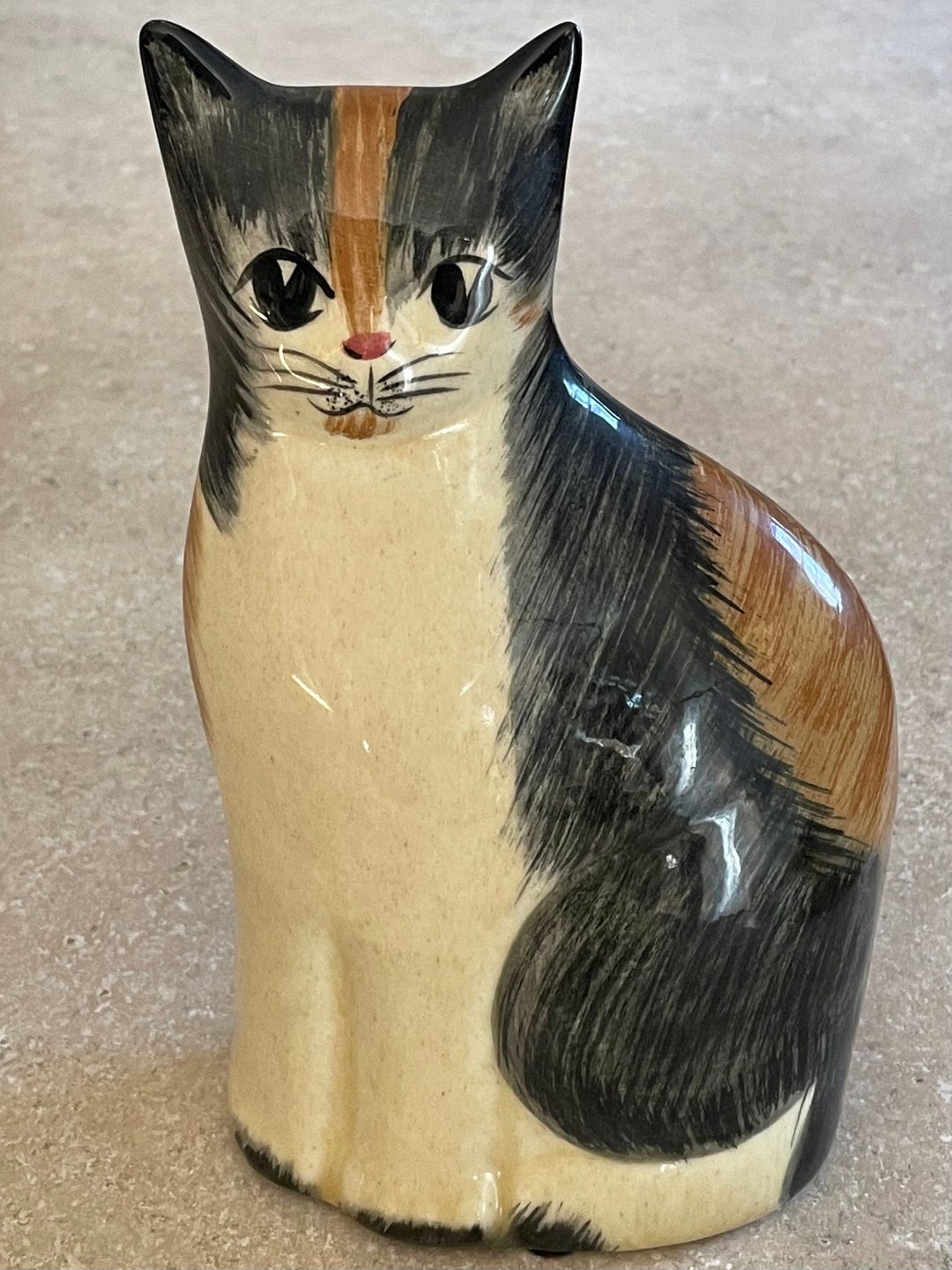 Calico Cat Laurie Gates Statue Rare Ceramic Figurine 9x6 - Etsy