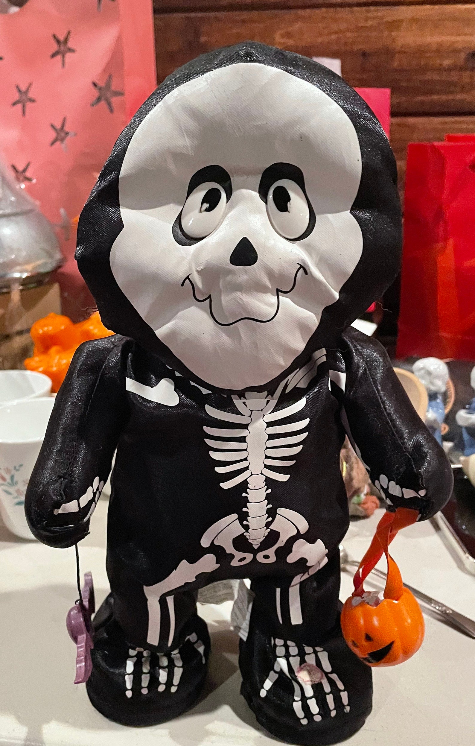 Vintage Gemmy Groovin Ghouls Dancing Super Freak Singing Skeleton ...