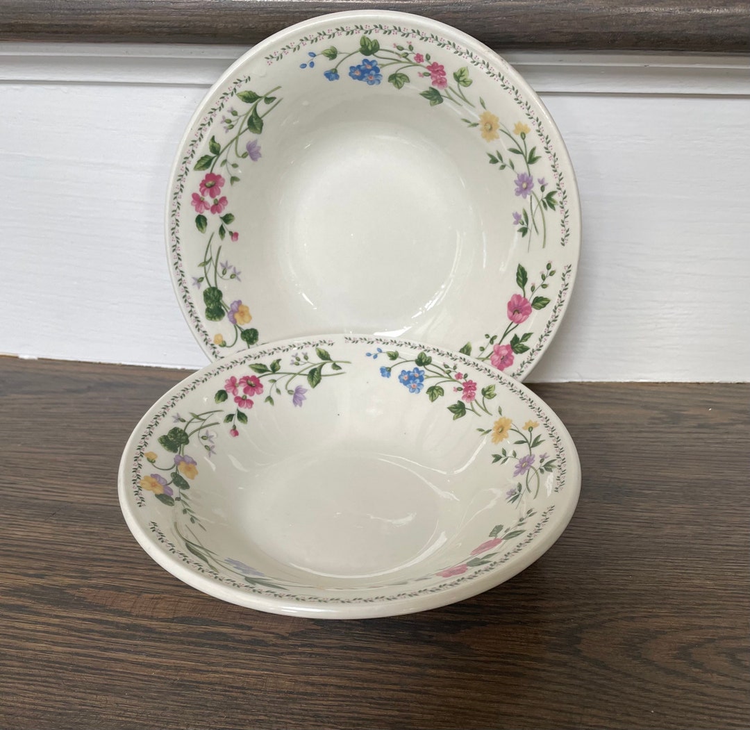 Farberware Dinnerware Stoneware English Garden 225 Set of 2 Soup Bowls ...
