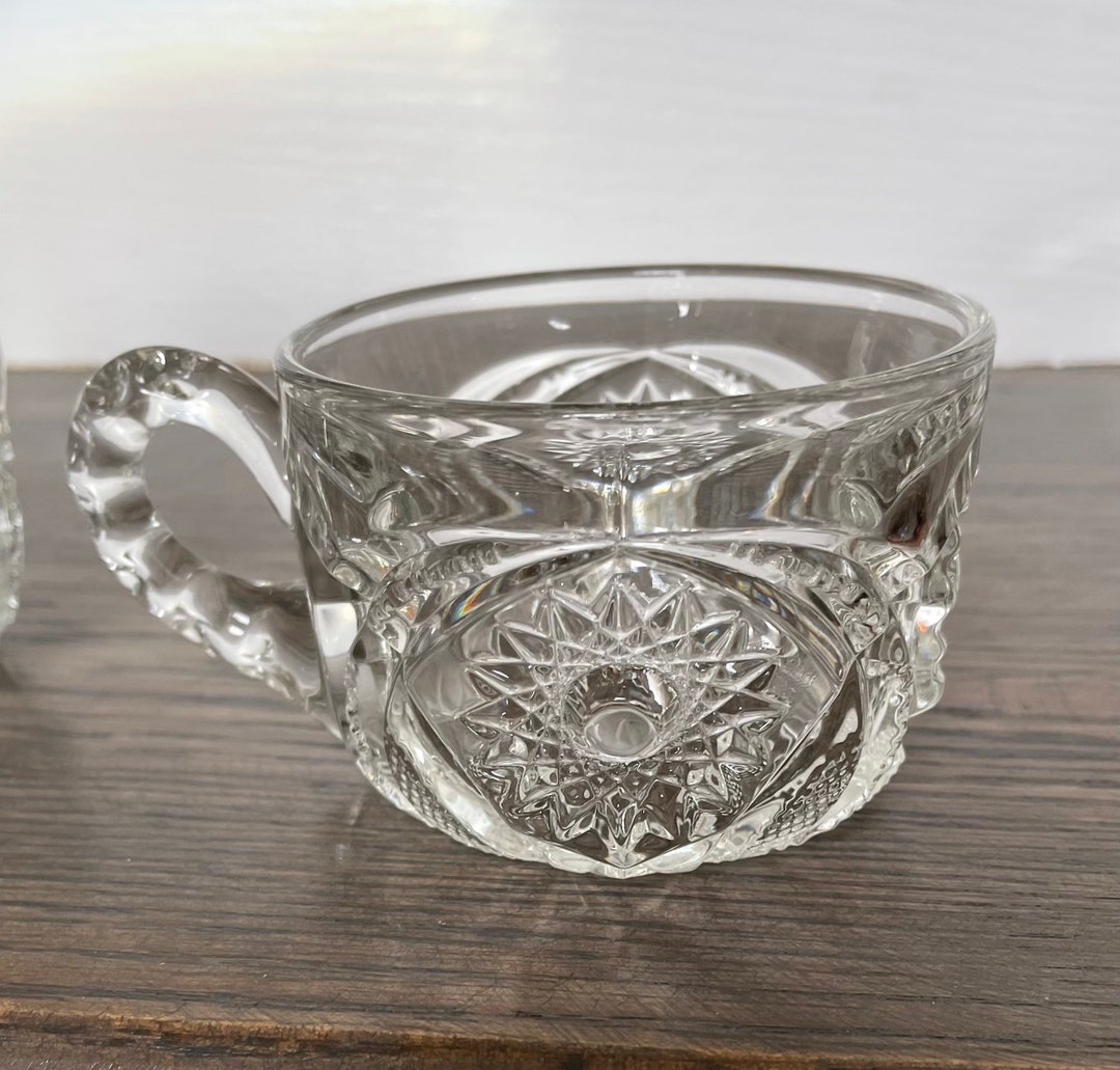 Vintage Set of 2 Mckee Sextec Punch Cup Custard Glass 1900,s - Etsy