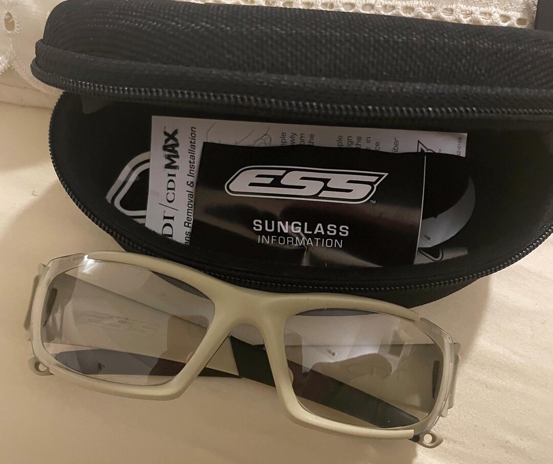 ESS Crowbar Terrain Tan W/ Clear and Smoke Gray Interchangeable -lens ...