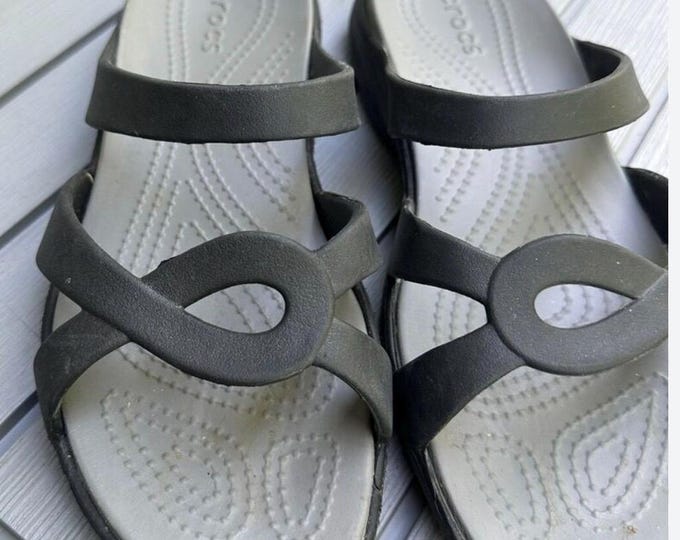 Crocs Sandal Clogs Mules Braided Oval Strapy Women’s #11 - Etsy