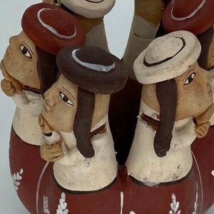 Authentic Peruvian Folk Art Clay Pottery From Peru -six Whistling Women ...