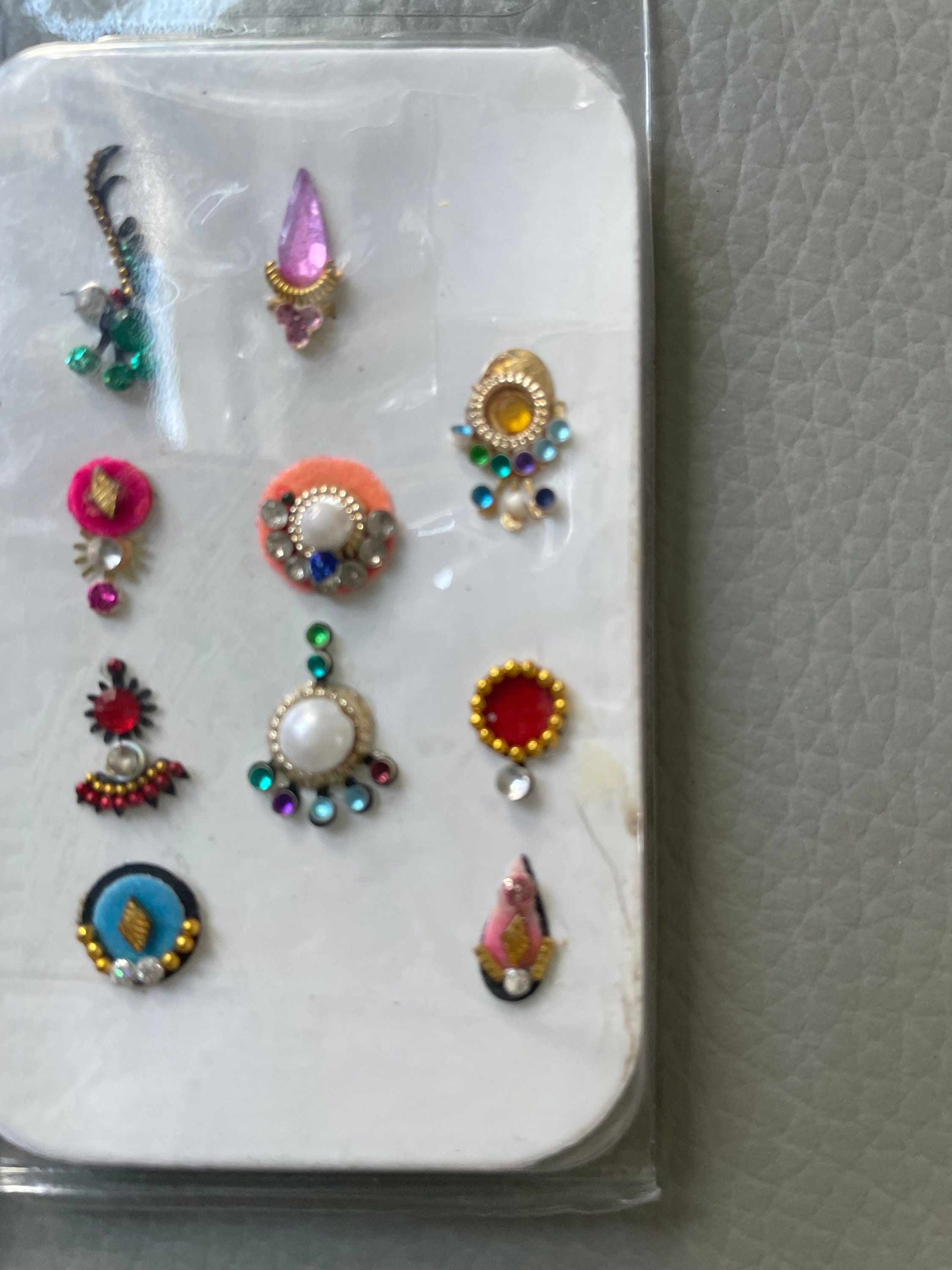 Let of 12 Assorted High End Indian Bindis - Etsy