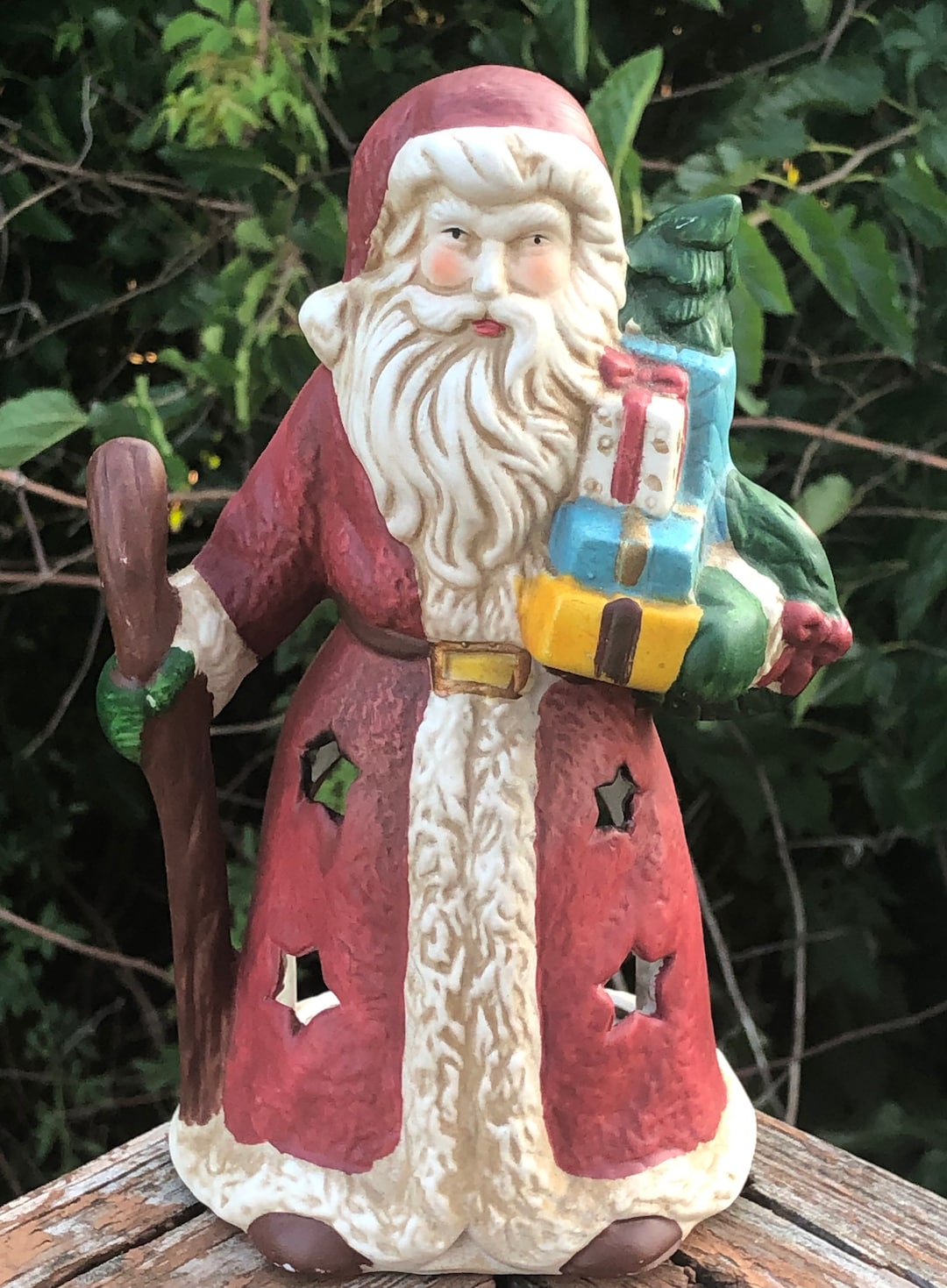 Vintage 1960s Ceramic Santa Claus Figurine Lamp Pottery 8” X 4.75” - Etsy