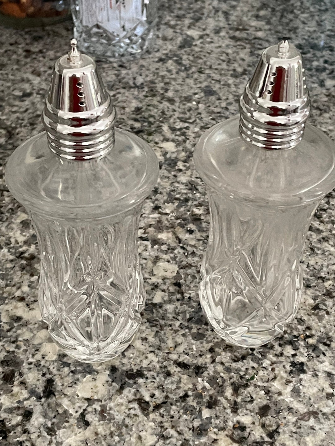 Graham Crystal Ann Salt & Pepper Shaker Set 6.5” Czech Glass - Etsy
