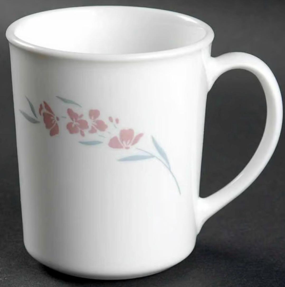 Vintage Silk Blossom Corelle Set of 5 Coffee Tea Mugs by Corelle - Etsy
