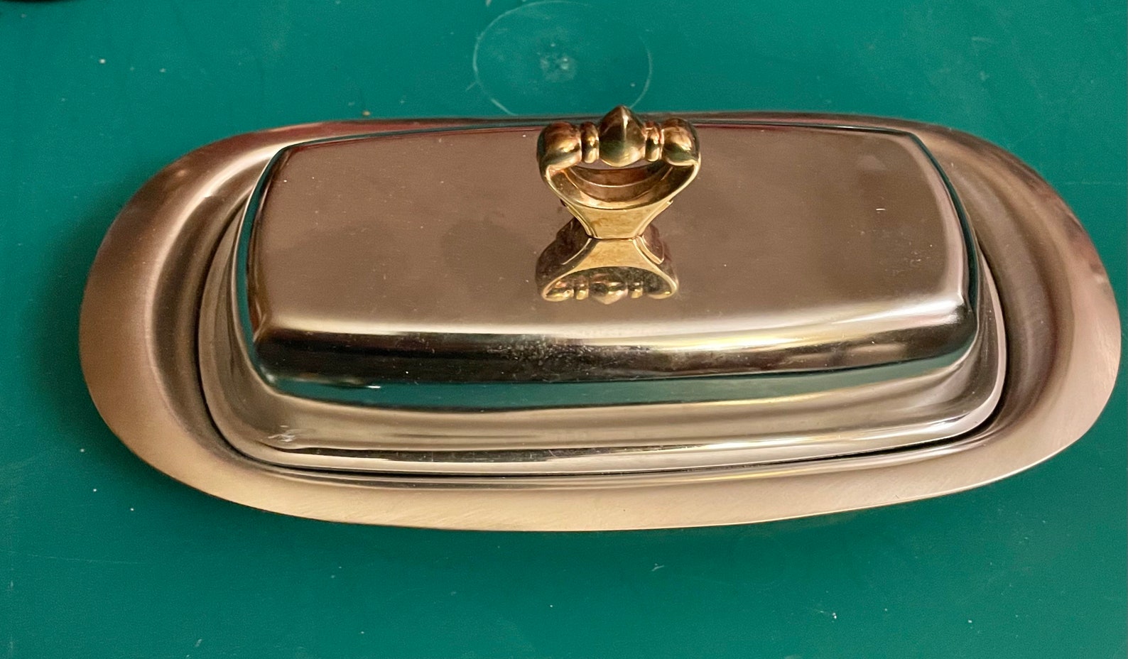 Vintage F.B. Rogers Silver Co. 1959 Silver-plate Butter Dish With Glass ...