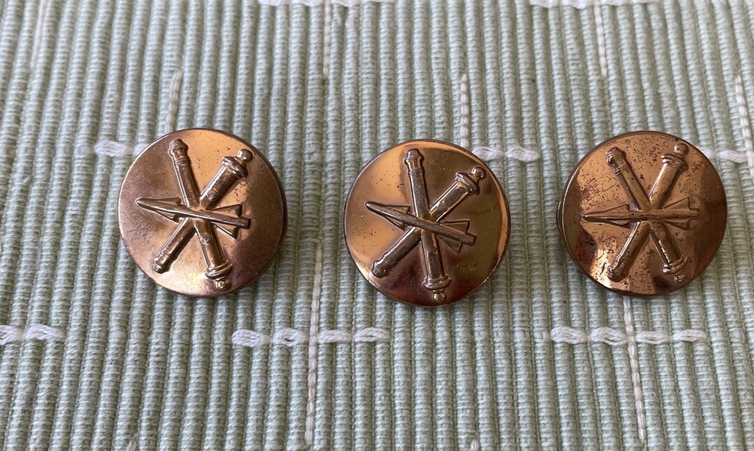 Army Air Defense Artillery Branch Insignia Dual Post 3 D Brass Tie ...