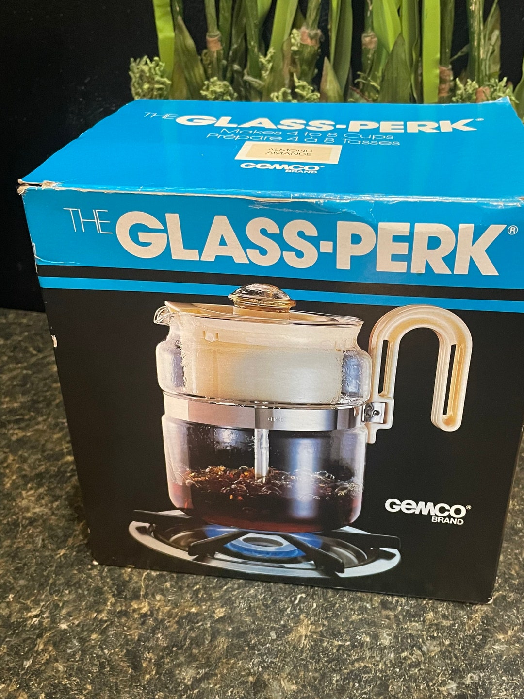 The Gemco Brand ,glass Perk Coffee Maker on Stove 4-8 Cups . - Etsy