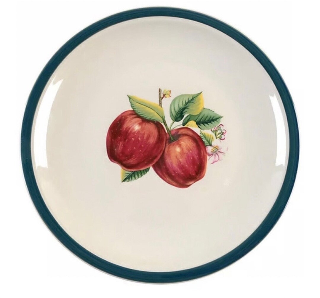 Vintage Casual Apples Dinner Plate by China Pearl 10.5” - Etsy