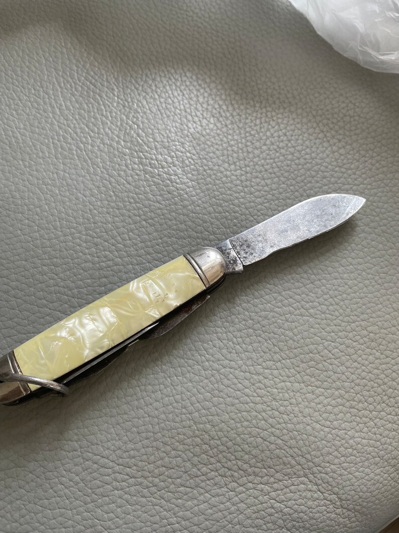 Vintage Imperial 3 Blade Folding Pocket Knife Pearl Handle - Etsy