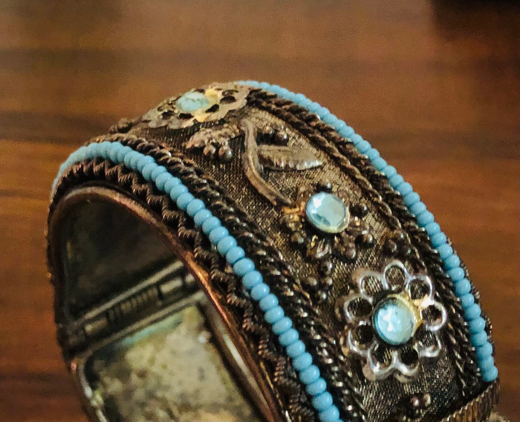 Handmade Indian silver bracelet vintage - Etsy Italia