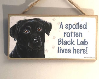 Black Lab Plate | Etsy
