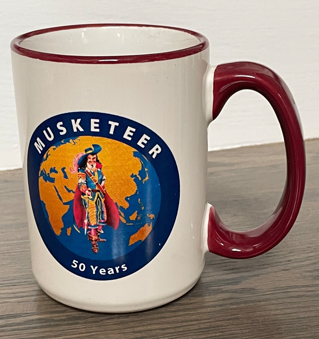 Vintage Ceramic Musketeers 50 Years Coffee Tea Mug - Etsy