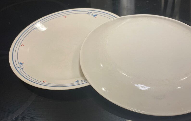 Vintage Corelle Country Det of 2 Dinner Plates 10 1/4” - Etsy