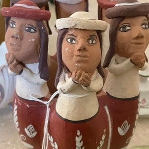 Authentic Peruvian Folk Art Clay Pottery From Peru -six Whistling Women ...