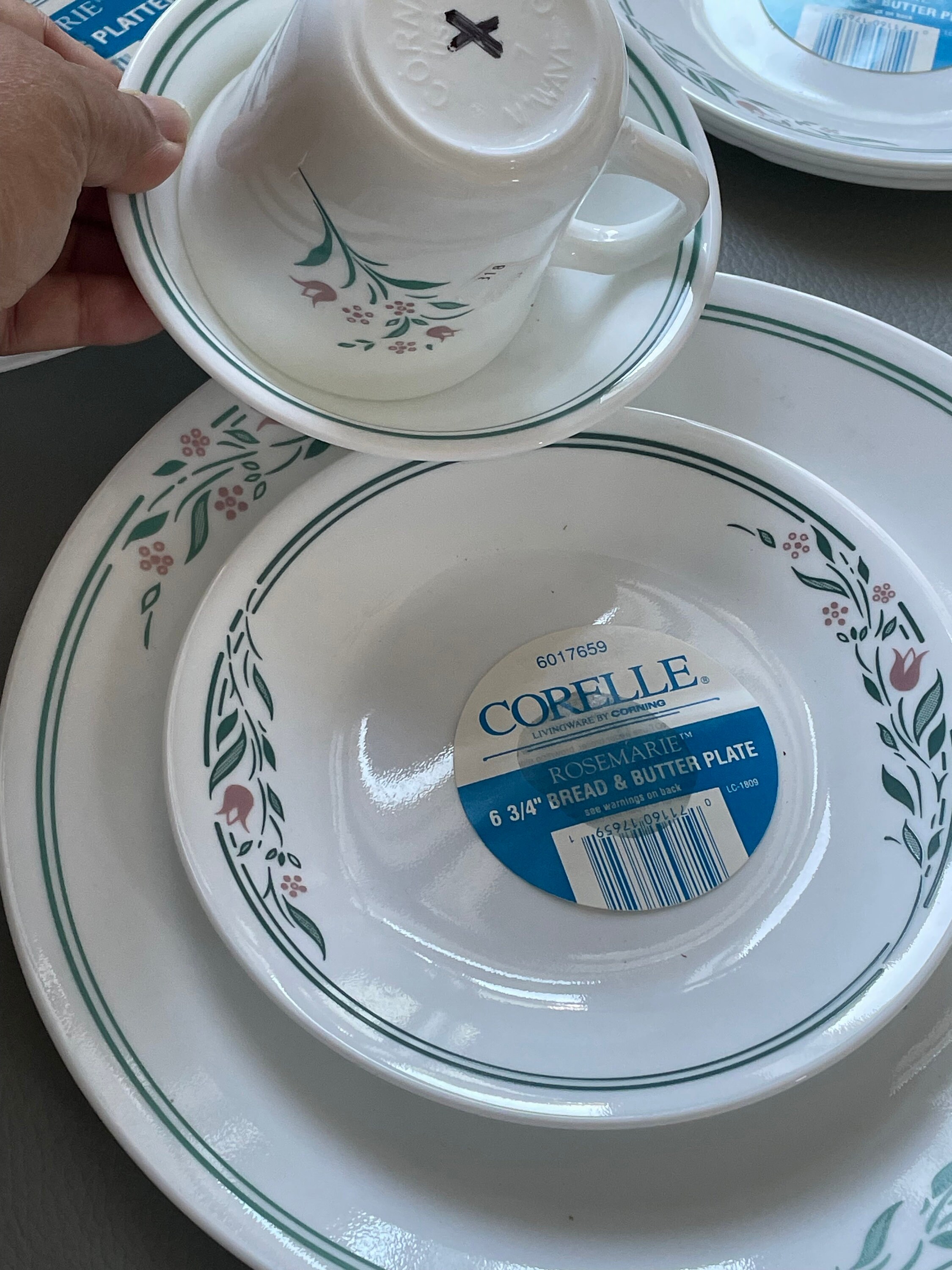 Vintage Corelle Corning Rosemarie Tulip Set of 5 Dinner Set - Etsy