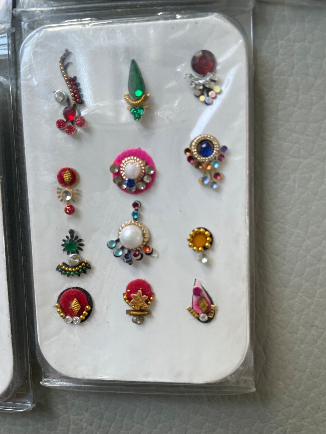 Let of 12 Assorted High End Indian Bindis - Etsy