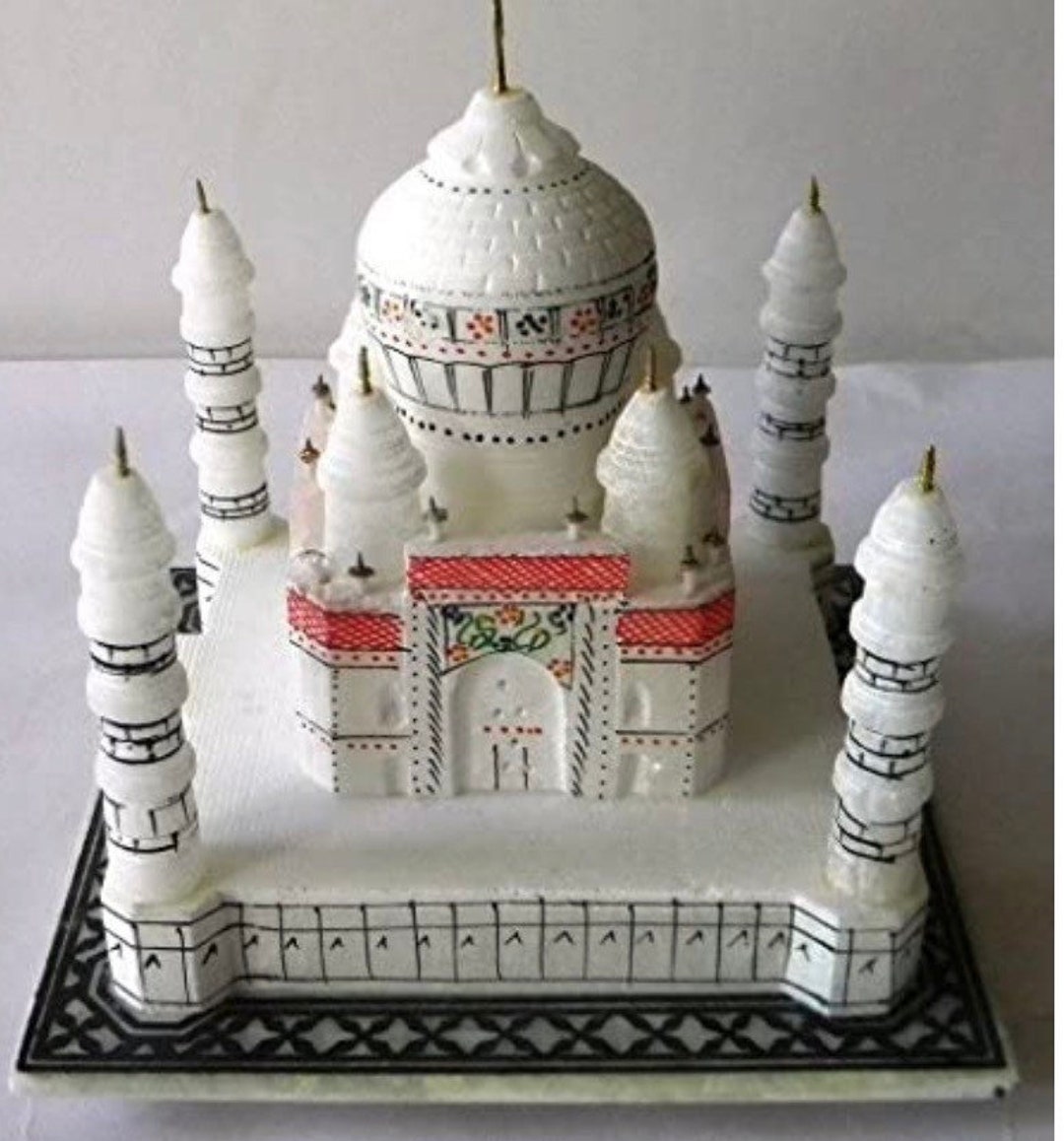 Taj Mahal Marble Model One of the Wonders of the World 6”x6” - Etsy
