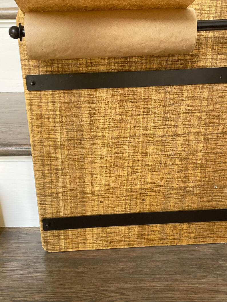 Vintage Wooden Paper Towel Holder ,memo Board,cutting Board Farmhouse ...