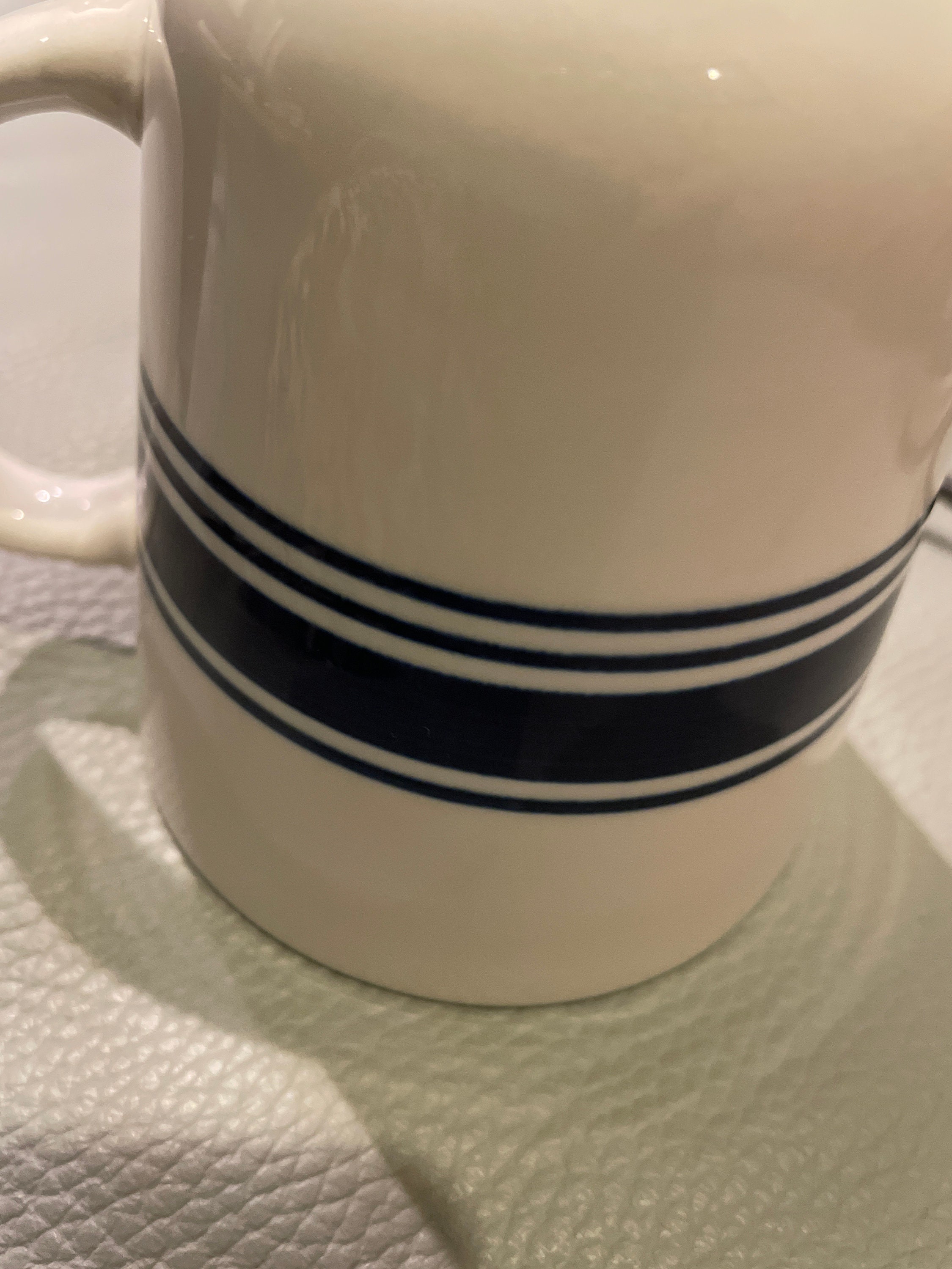 Mainstays Set of 2 Coffee Tea Mugs Cobalt Blue Double Band - Etsy