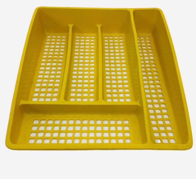 Vintage Deka Plastic Tray Caddy /organizer Kitchen Flatware 1960,s70,s ...