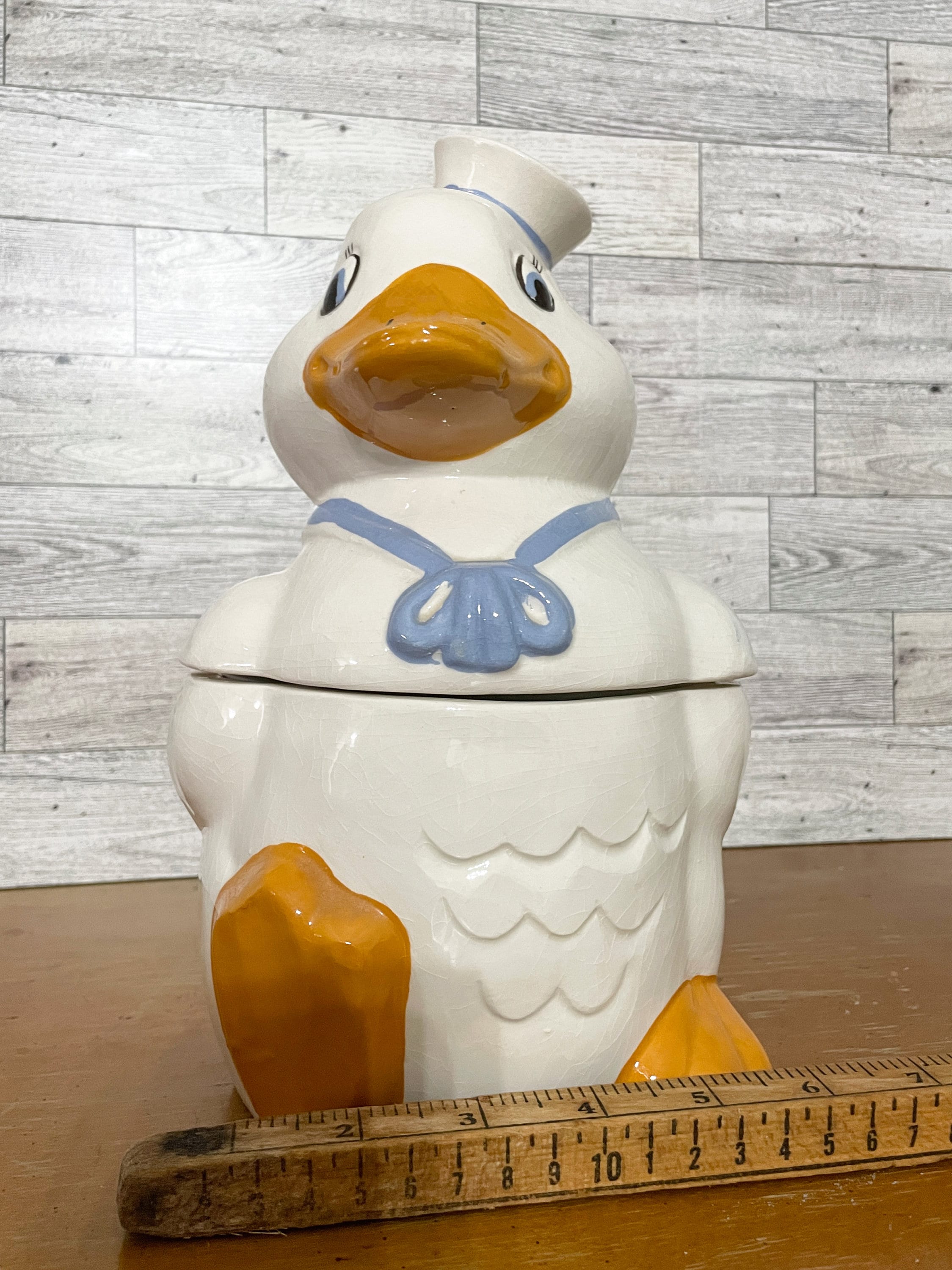 Vintage 1970's Ceramicsailor Duck Ceramic Cookie Jar - Etsy