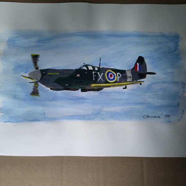 Spitfire Painting - Etsy