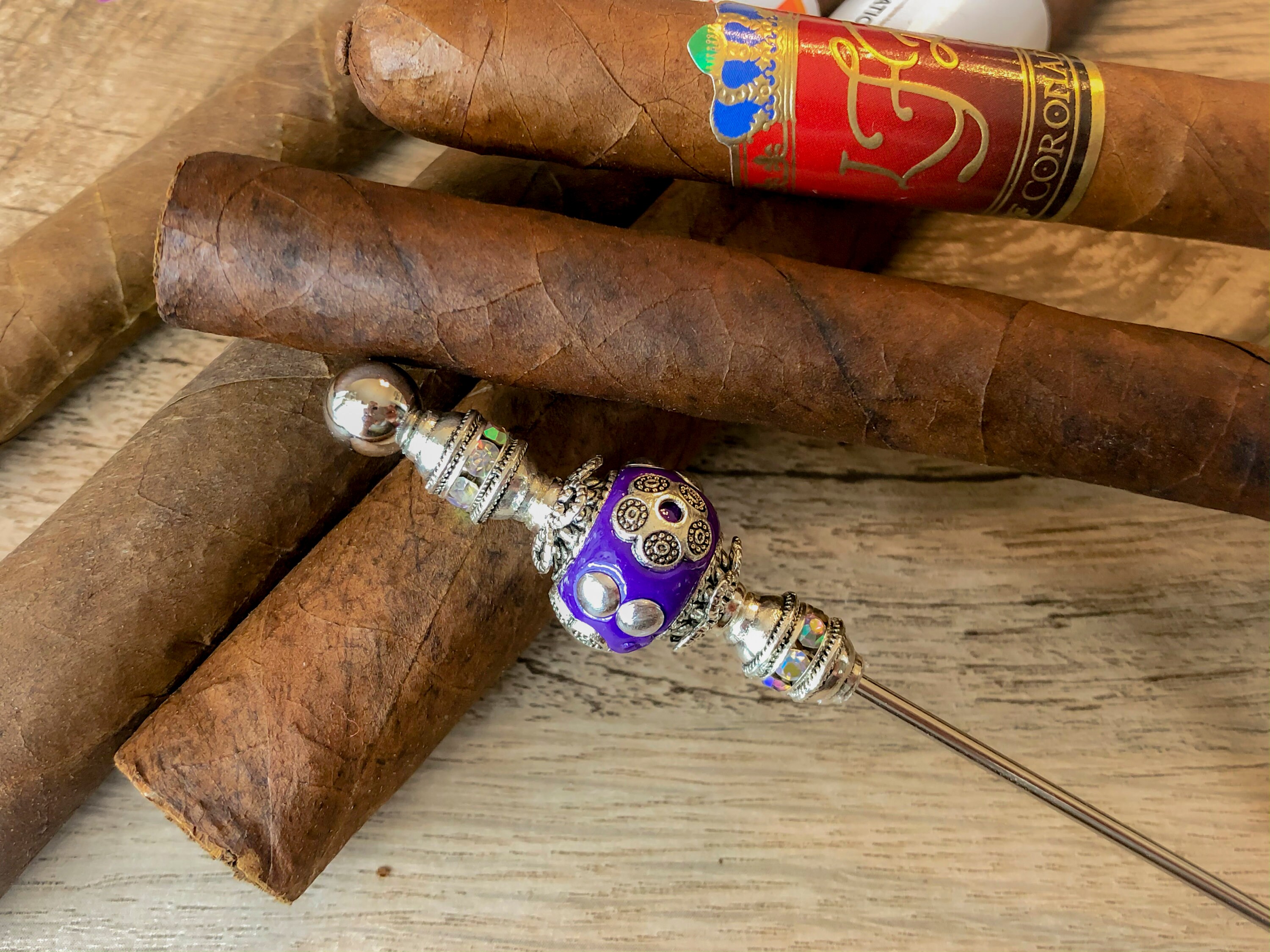Purple/blue Cigar Pick Cigar Poker Cigar Stick Cigar | Etsy
