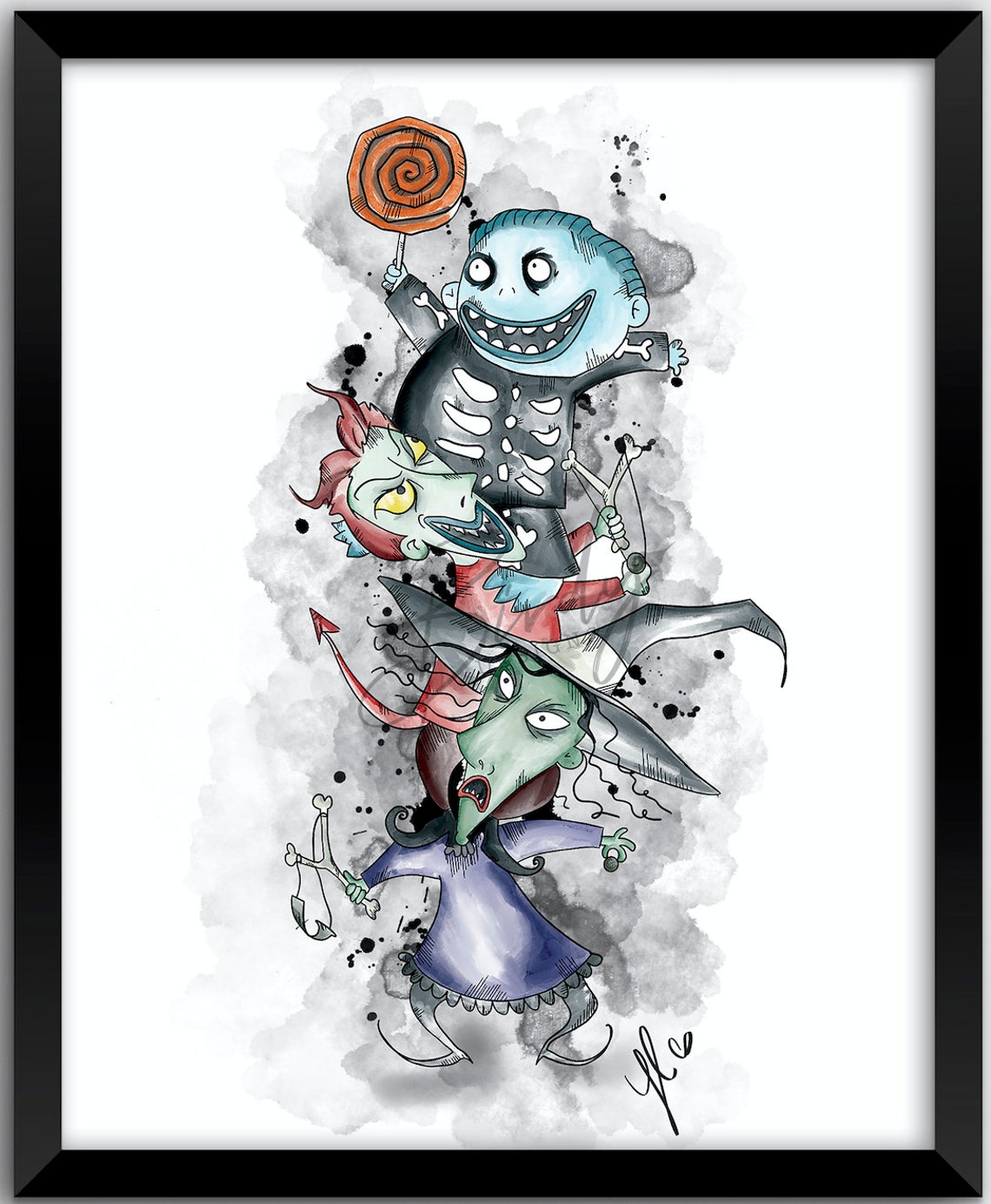 Lock Shock and Barrel NBC Inspired Art Print 8x10 Print - Etsy