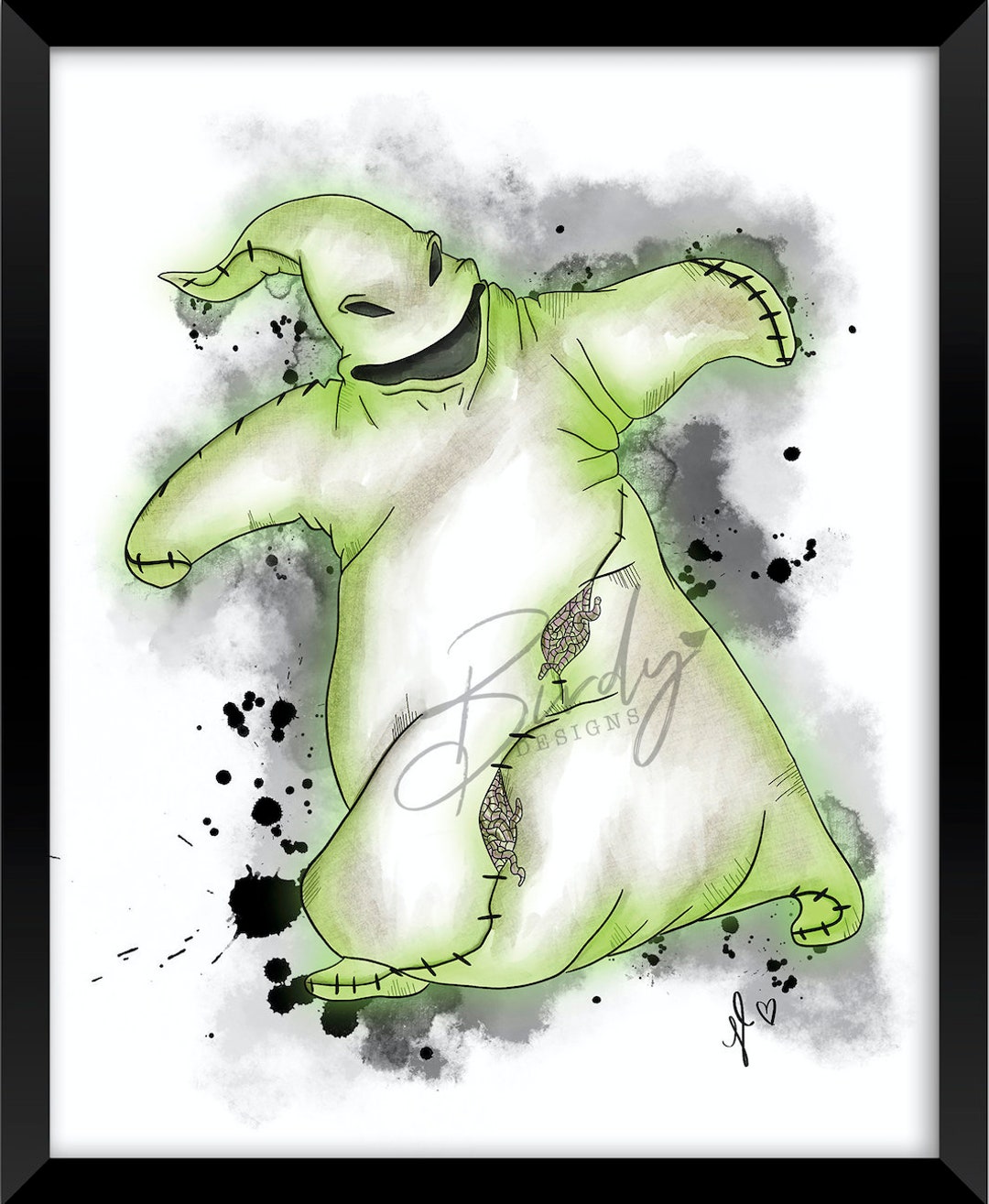 Oogie NBC Inspired Art Print 8x10 Print - Etsy