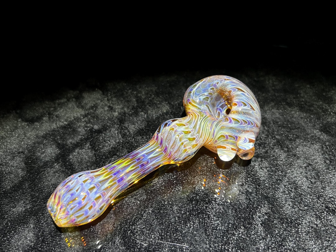 Thick Color Changing Glass Pocket Pipe in Transparent Purples With ...