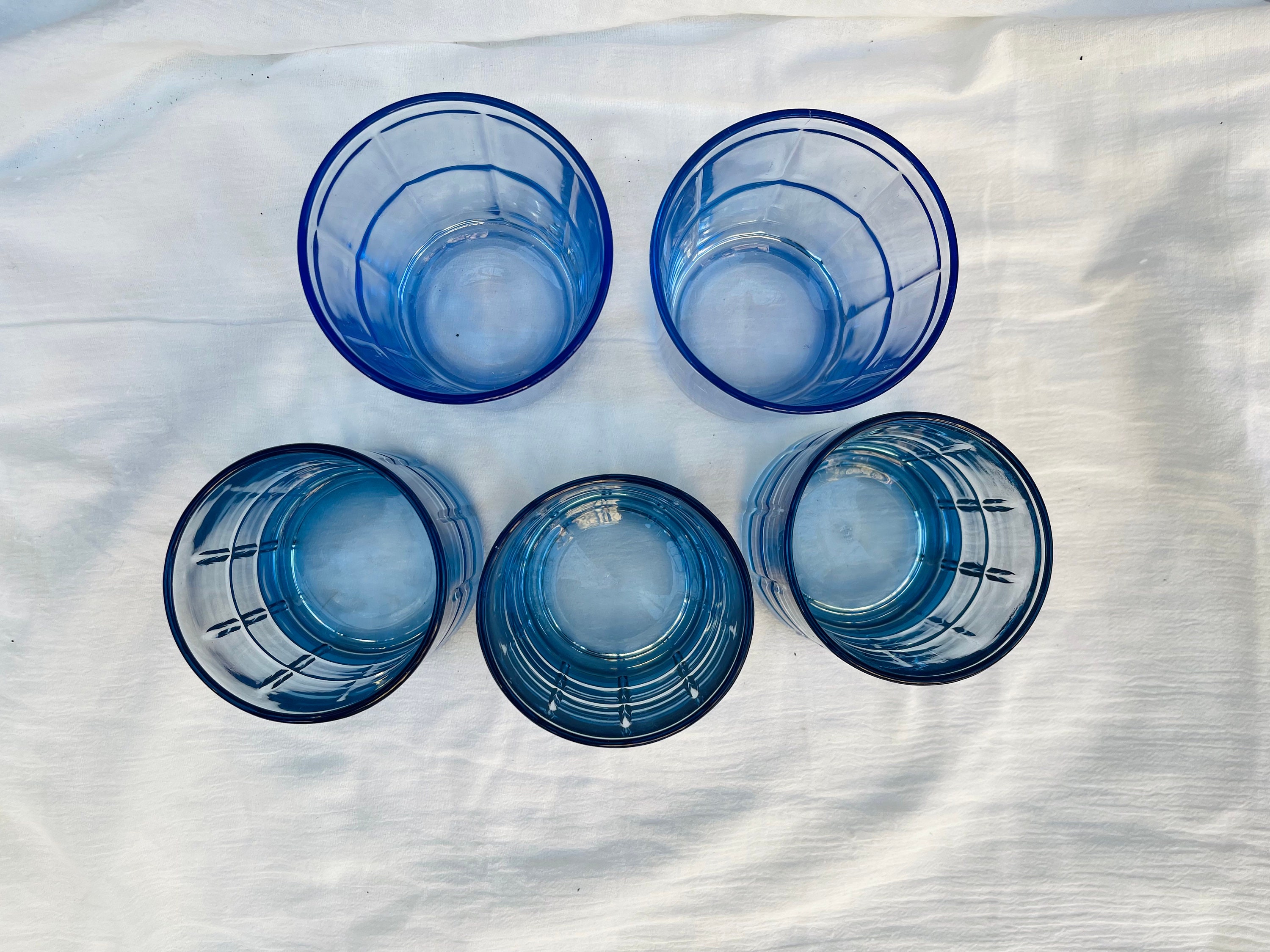 Blue Old Fashion Glassware, Blue Glass, Barware, Drinkware, Water Glass ...