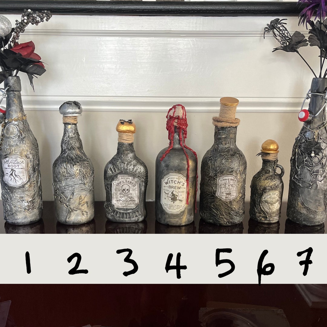 Halloween Potion Bottles Apothecary Bottles Halloween Decorations ...