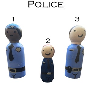 Peg Dolls for Play Therapy, Judge, Social Worker, Doctor, Policeman ...