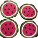 Watermelon Wooden Coasters / Hand-painted Wood Coasters / - Etsy