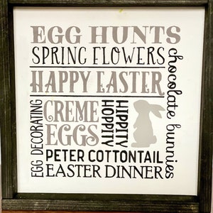 Farmhouse Easter Sign / Easter Wall Sign / Easter Decor / Easter Wood ...