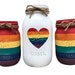 Rainbow Mason Jars / Mason Jar Centerpiece / LGBTQ Pride - Etsy