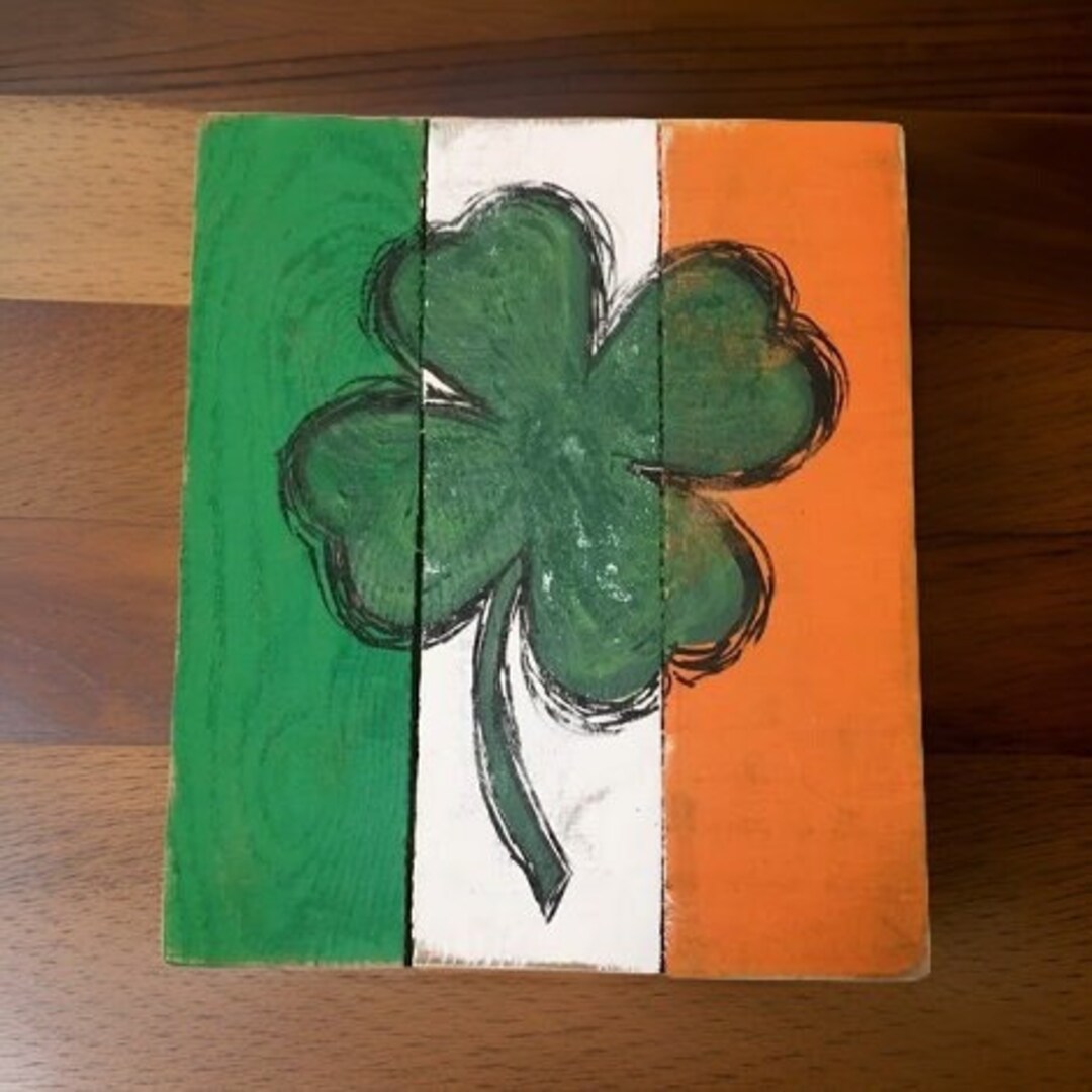 Rustic Irish Shamrock Sign / Rustic Home Decor / Shamrock Sign / St ...