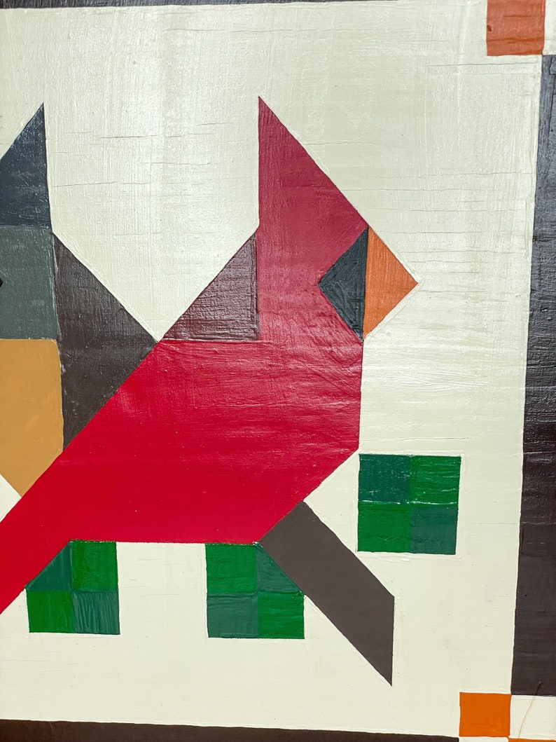 BARN QUILT Red Cardinal Wooden Barn Quilt Wood Barn Quilt - Etsy