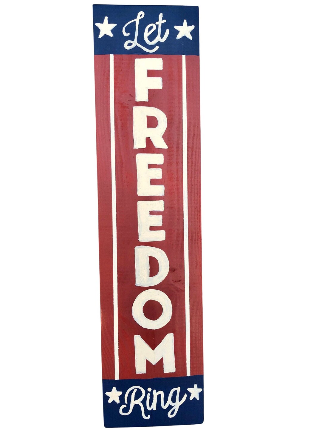 Let Freedom Ring Wood Sign / 4th of July Porch Sign / Americana Porch ...