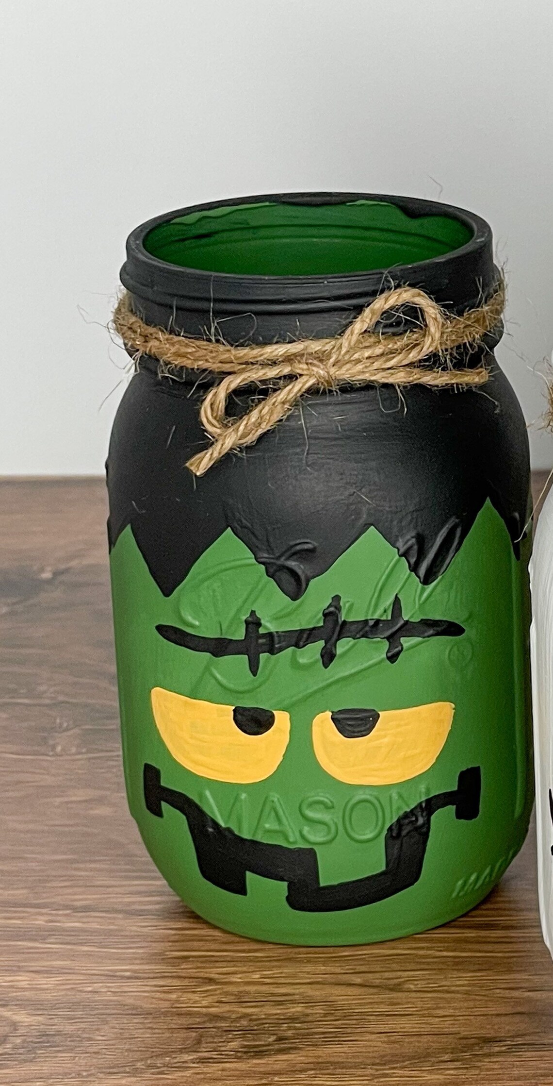 Halloween Monster Mason Jars / Halloween Mason Jars / Painted - Etsy