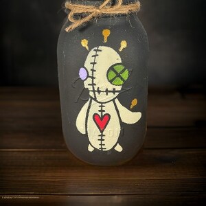 Voodoo Doll Mason Jars / Poppet Doll Mason Jars / Halloween Decor ...