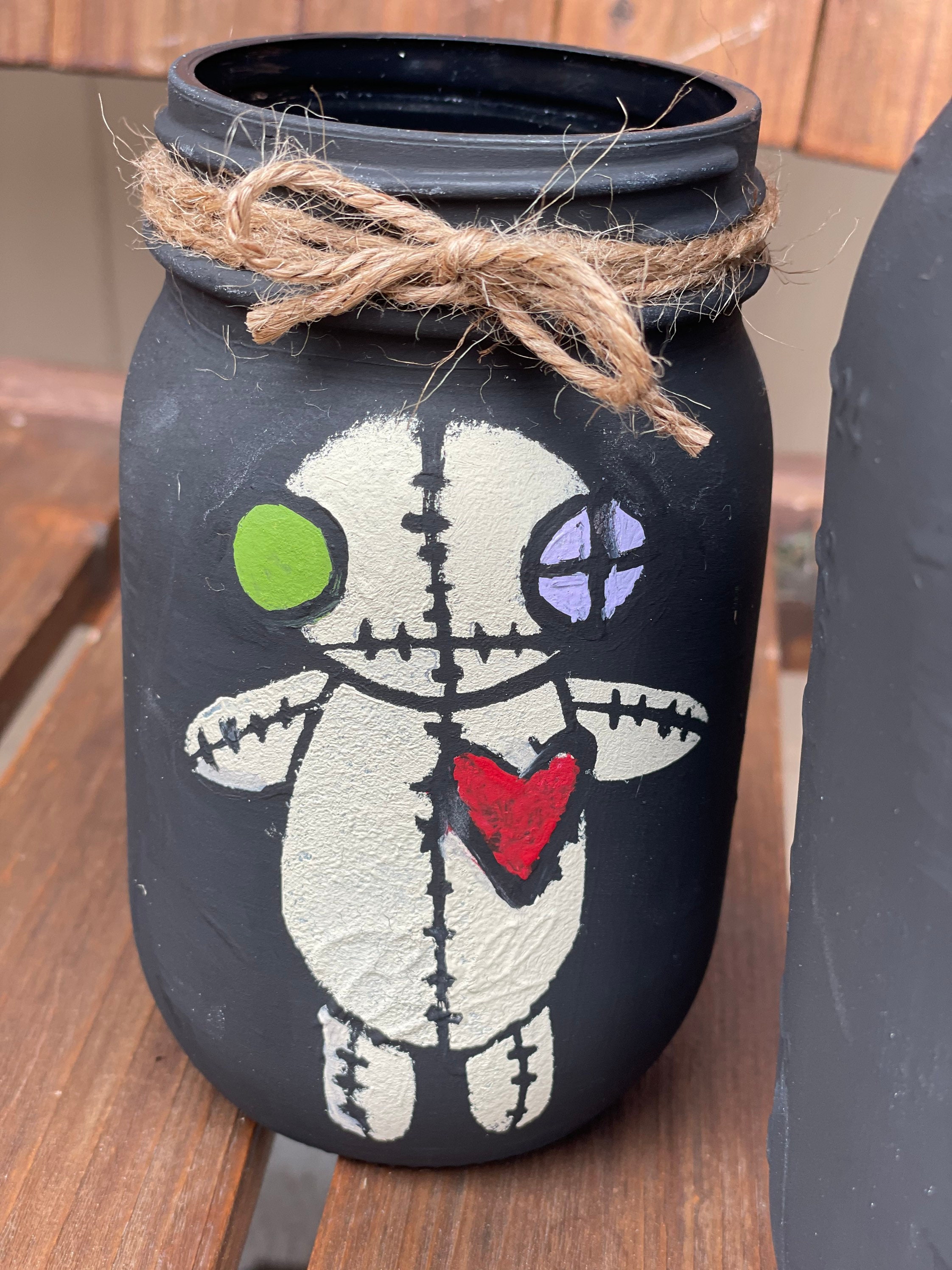 Voodoo Doll Mason Jars