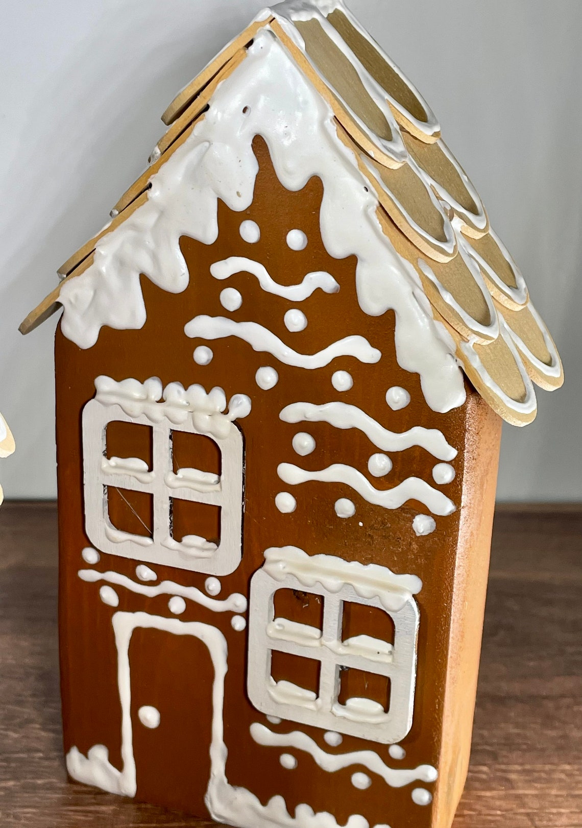 Gingerbread House Wood Blocks / Gingerbread Houses / Christmas - Etsy